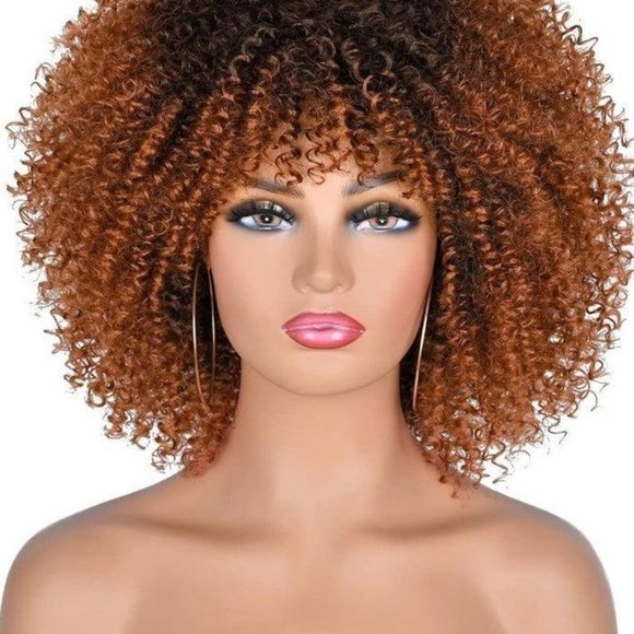 Accessories | 1 Short Curly Afro Wig | Poshmark
